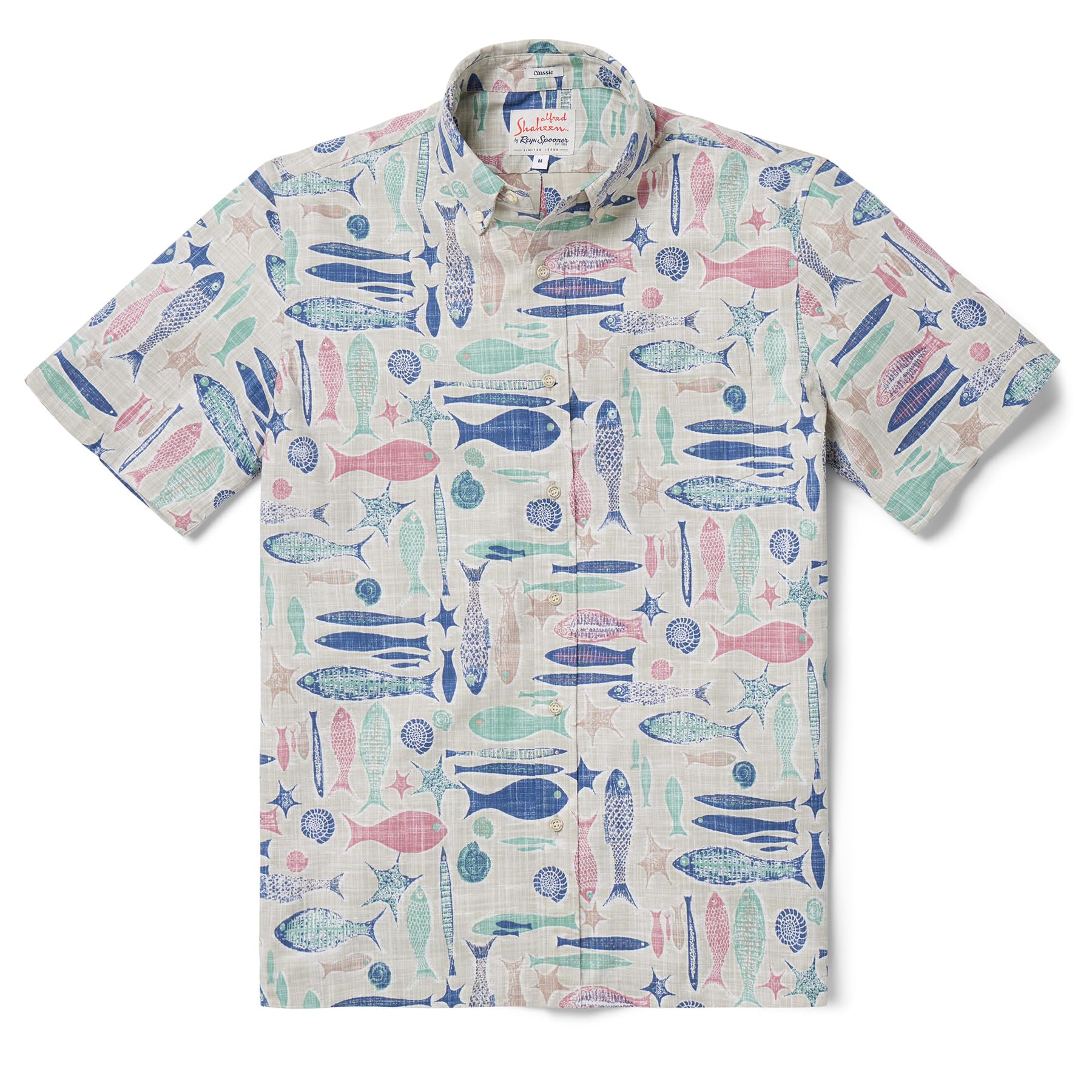 Amazon.com: Reyn Spooner Oceanic Hawaiian Aloha Shirt - Button Front ...