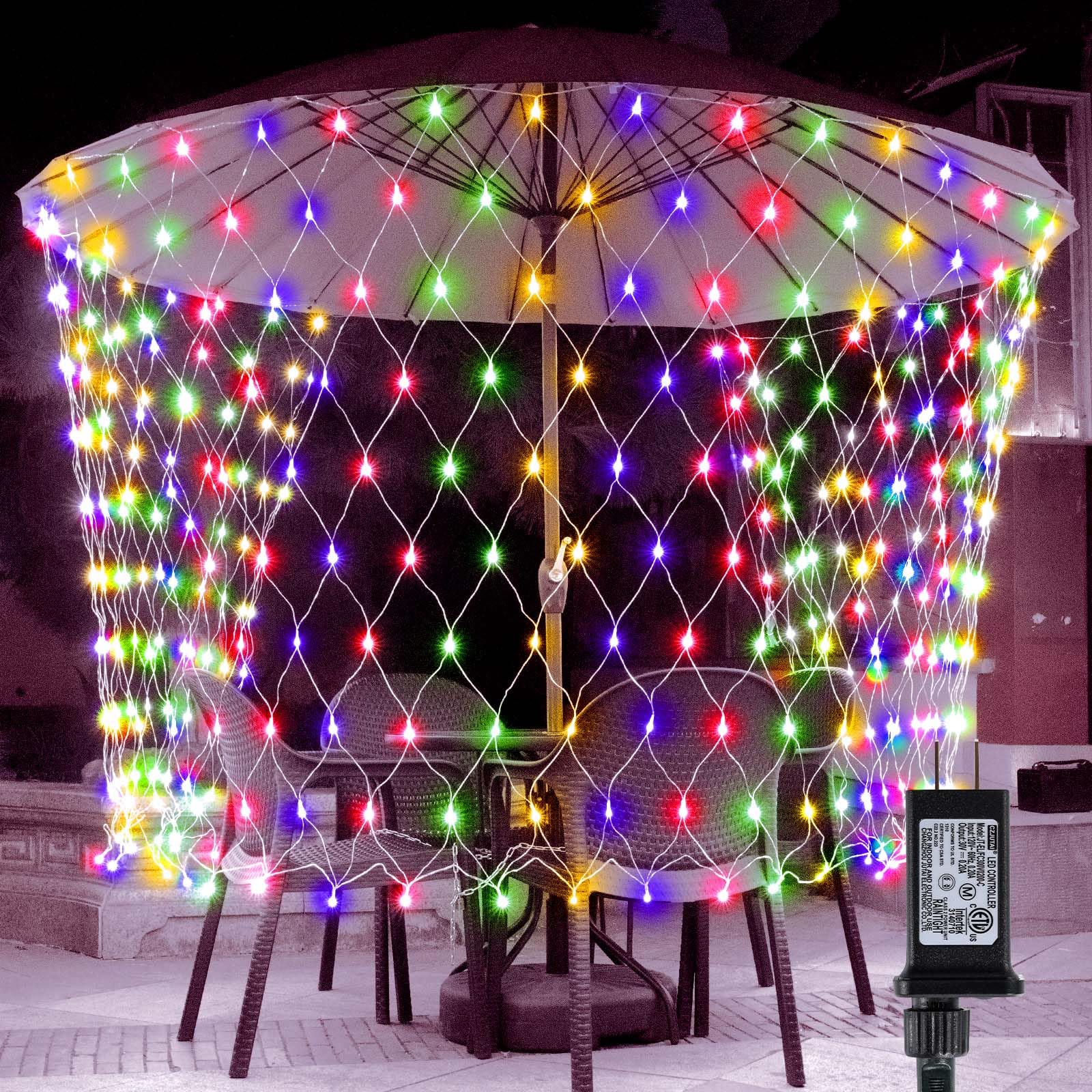 LitHome 300 LED 14.8ft x 5ft Outdoor Christmas Net Lights, Connectable ...