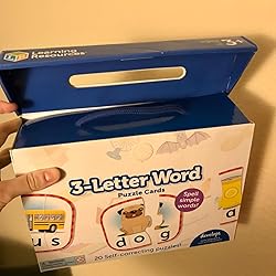 Amazon.com: Learning Resources 3-Letter Word Puzzle Cards, Kindergarten ...