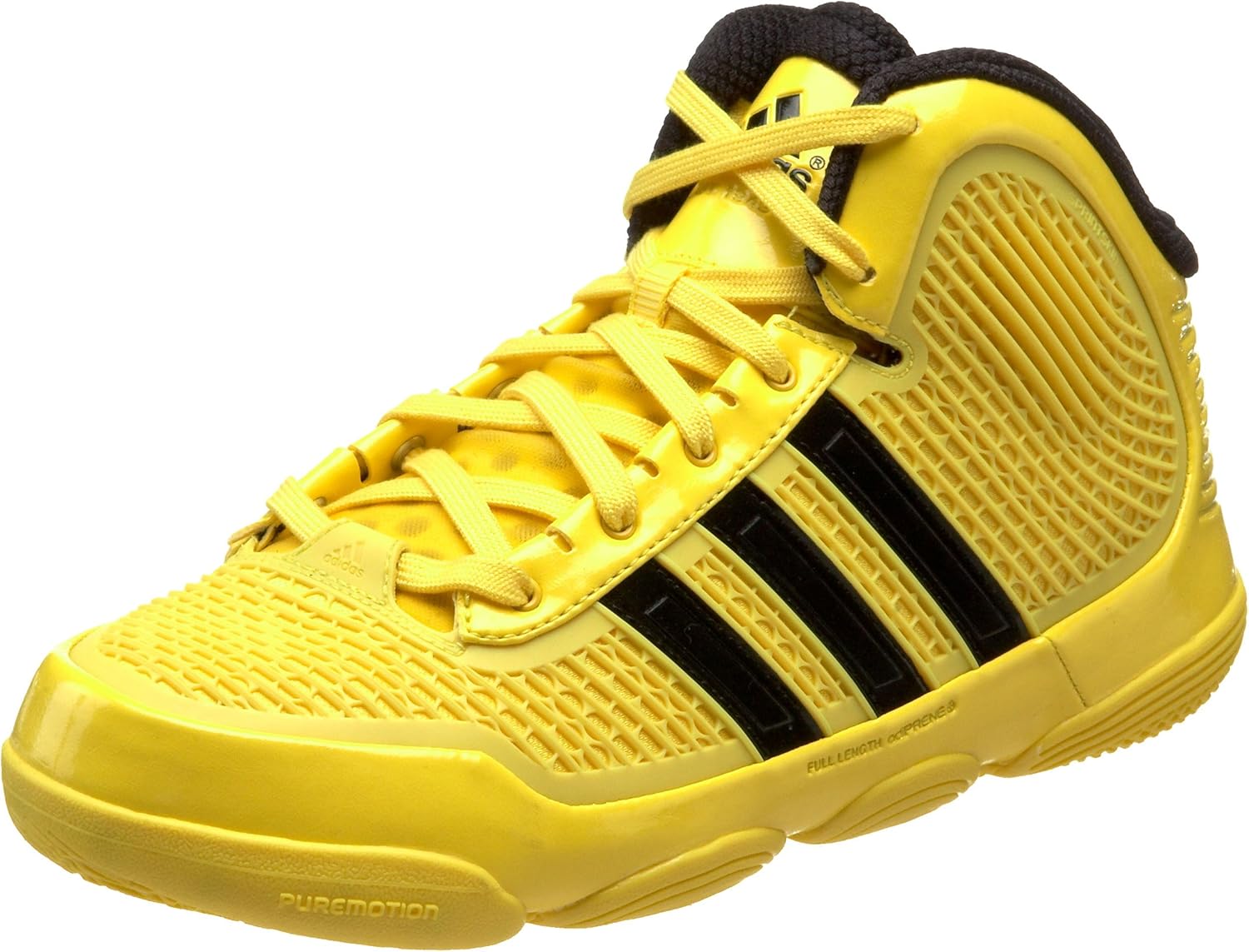 Amazon.com | adidas Men's adiPURE Basketball Shoe,Sun/Black1/Sun,10.5 M ...