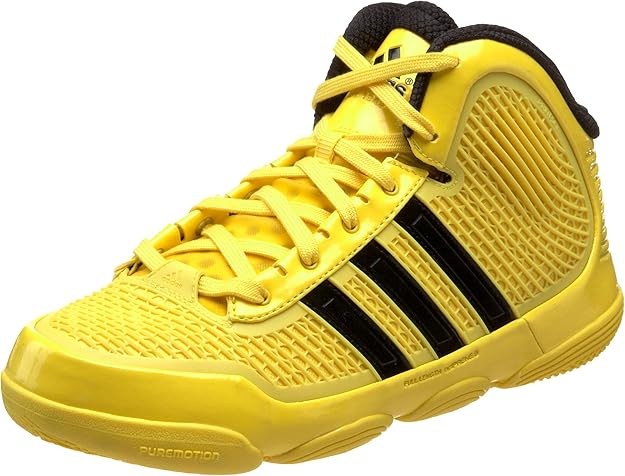 Amazon.com | adidas Men's adiPURE Basketball Shoe,Sun/Black1/Sun,10.5 M ...