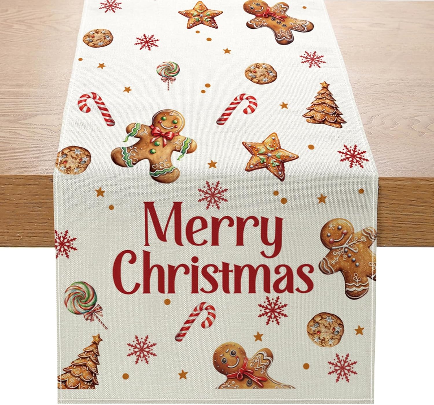Amazon.com: ZCHOMI Christmas Gingerbread Table Runner 13x72 Inch ...