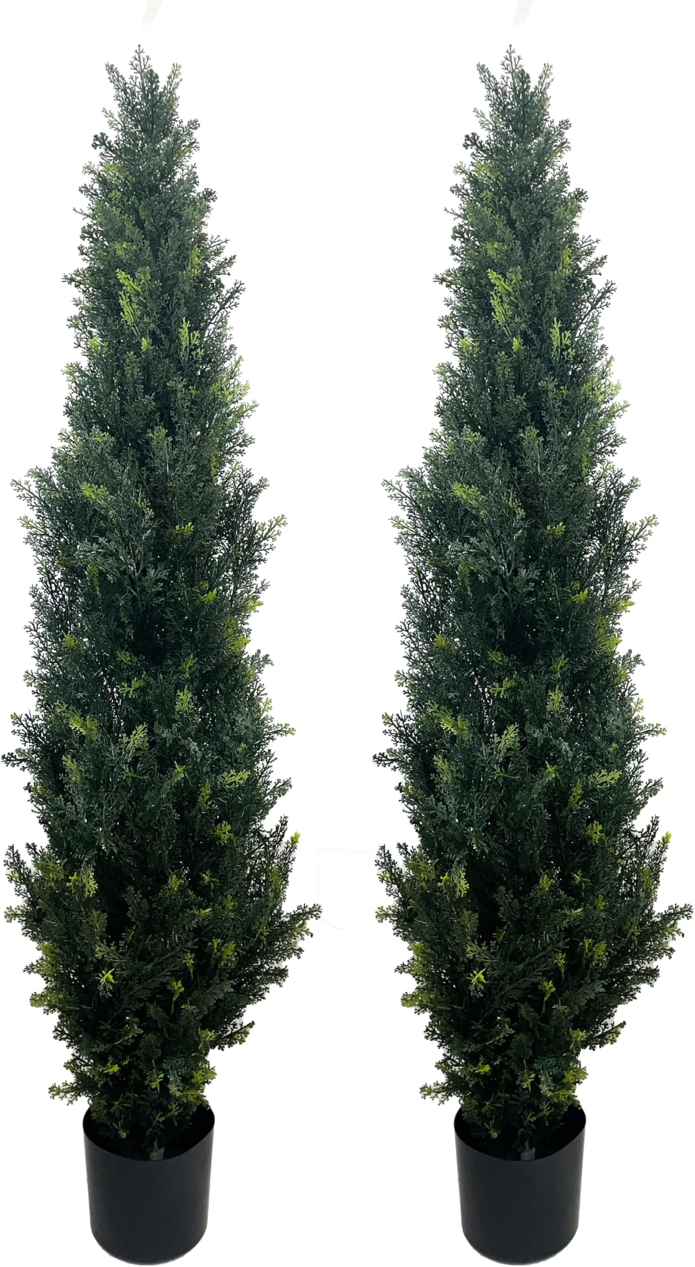 Amazon.com: Artificial 5 Foot Tall Cedar Cypress Pine Spruce Evergreen ...