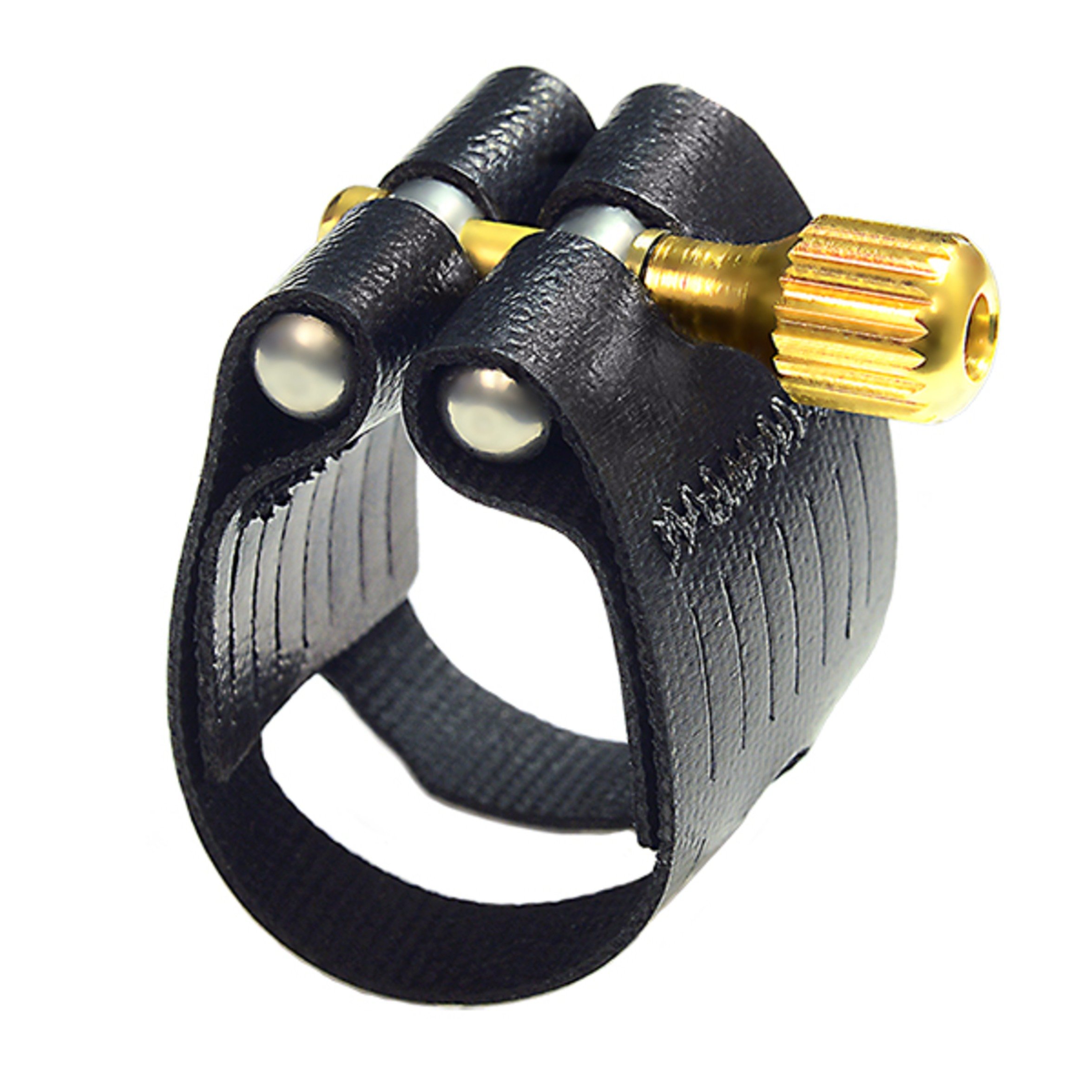 Rovner L3 Light Ligature with Cap for Hard Rubber Soprano Sax, Gold ...