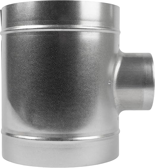 8" Inch to 4" Inch Branch T-Shape Ducting Splitter - 90 Degree ...