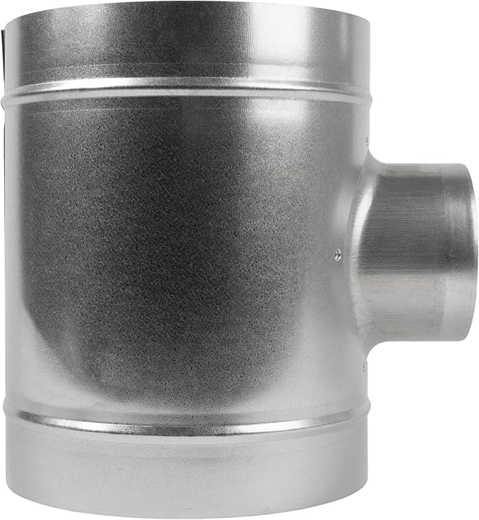 8" Inch to 4" Inch Branch T-Shape Ducting Splitter - 90 Degree ...