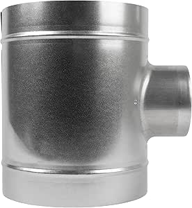 8" Inch to 4" Inch Branch T-Shape Ducting Splitter - 90 Degree ...