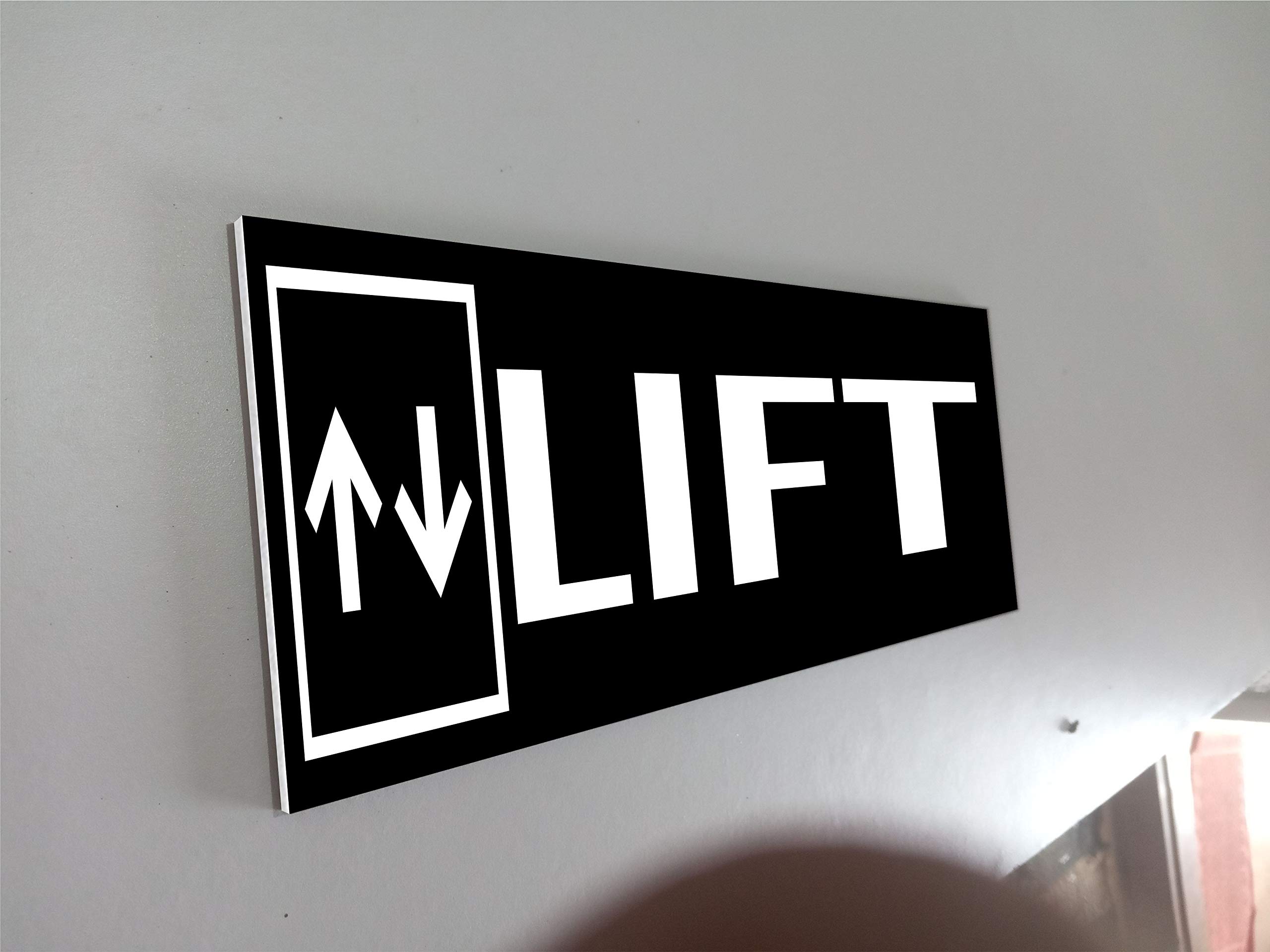 Buy SIGN EVER Lift Sign Board For Hospital Office Factory Shopping Mall ...