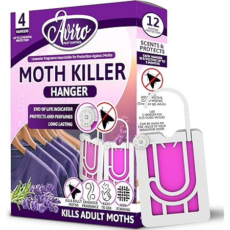 Entopest - Premium Moth Killer | 10 Refill Pads & 5 Reusable Hangers ...