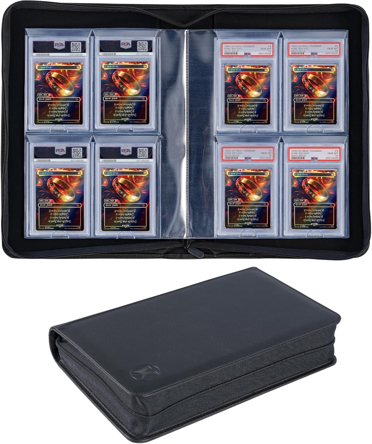 Amazon.com: KUOOKING Graded Card Binder – Holds 40 Slabs, 4-Pocket ...