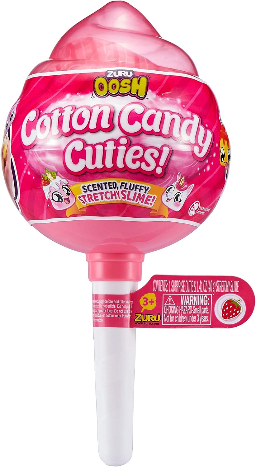 Oosh Slime Cotton Candy Cuties Series 2 by ZURU (Pink) Scented, Squishy ...