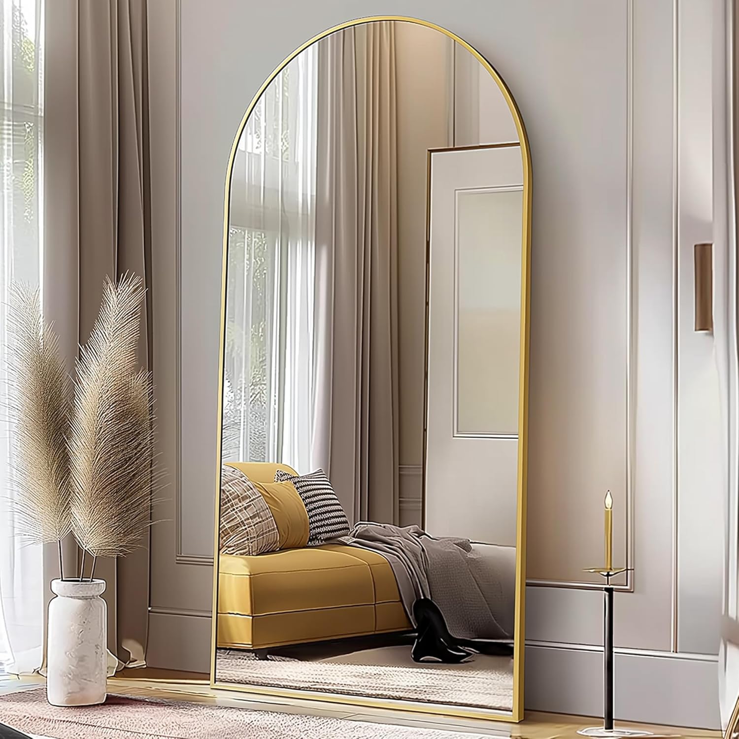 Amazon.com: FVANF Full Length Mirror, 71" x 30" Oversized Floor Mirror ...