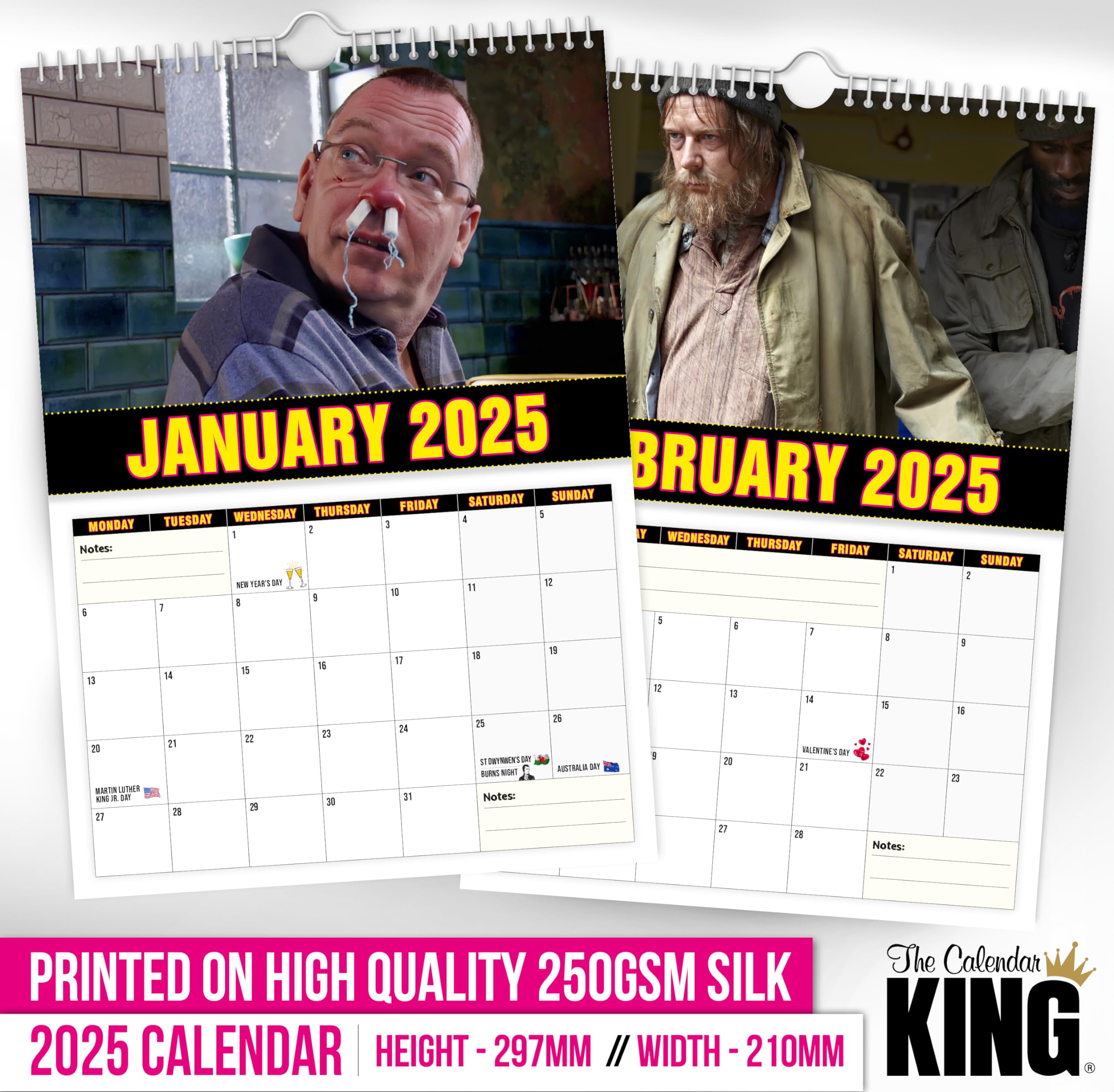 The Calendar King // Ian Beale – 2025 Wall Calendar (Full Colour, A4 ...
