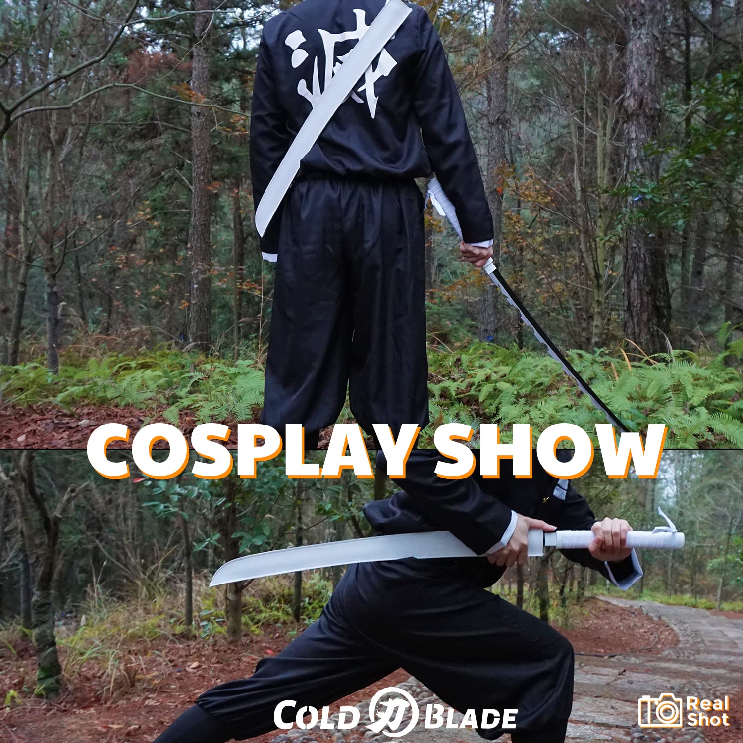 Buy Cold Blade Stainless Steel Demon Slayer Sword, Real Metal Cosplay ...