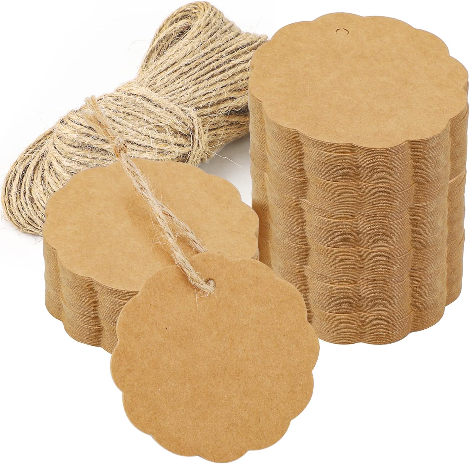 Amazon.com : Segarty Tags for Gift, 200 PCS Craft Gift Tags, Brown Tag ...