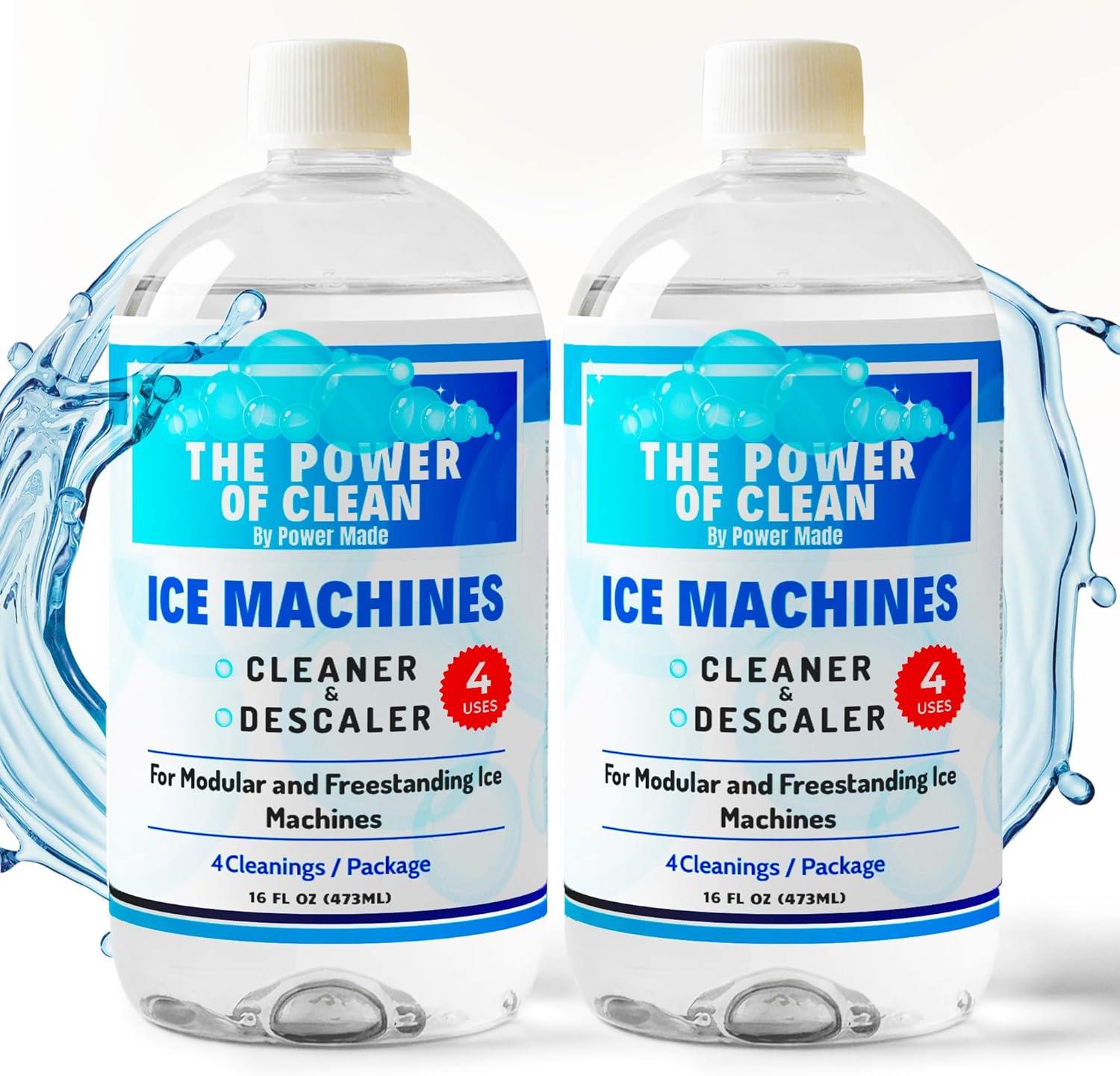 Amazon.com: Power Made Ice Machine Cleaner & Descaler 16 fl oz 4 Uses ...