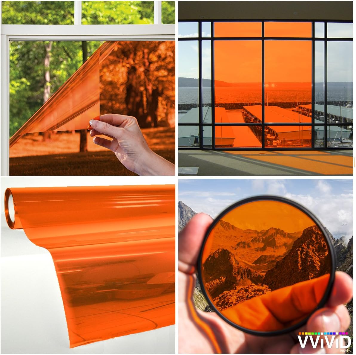 Amazon.com: VViViD Transparent Colorful Vinyl Window Tinting Sheets ...
