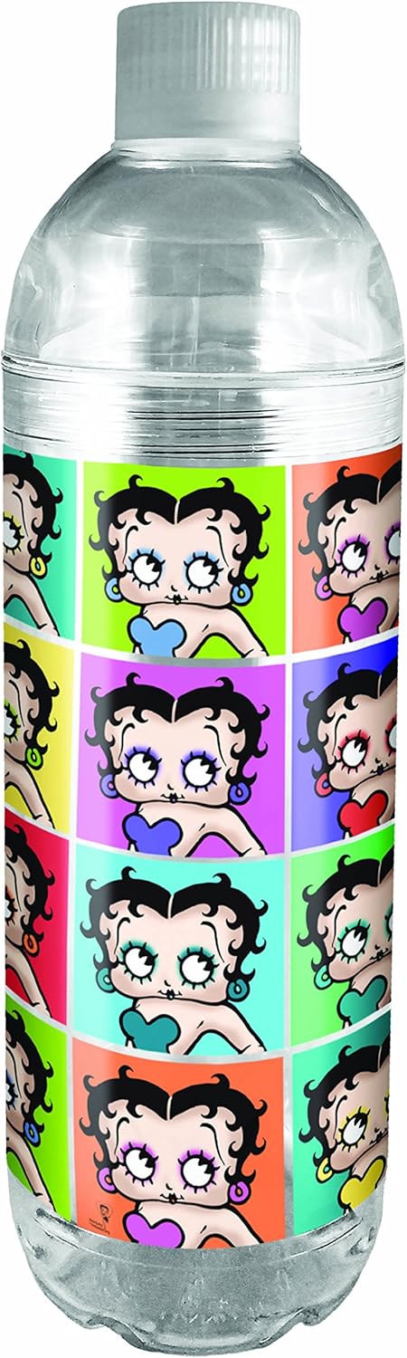 Amazon.com: Spoontiques Betty Boop Pop Art Water Bottle, Multi : Sports ...