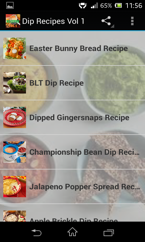 Dip Recipes Cookbook Vol 1 - App on Amazon Appstore