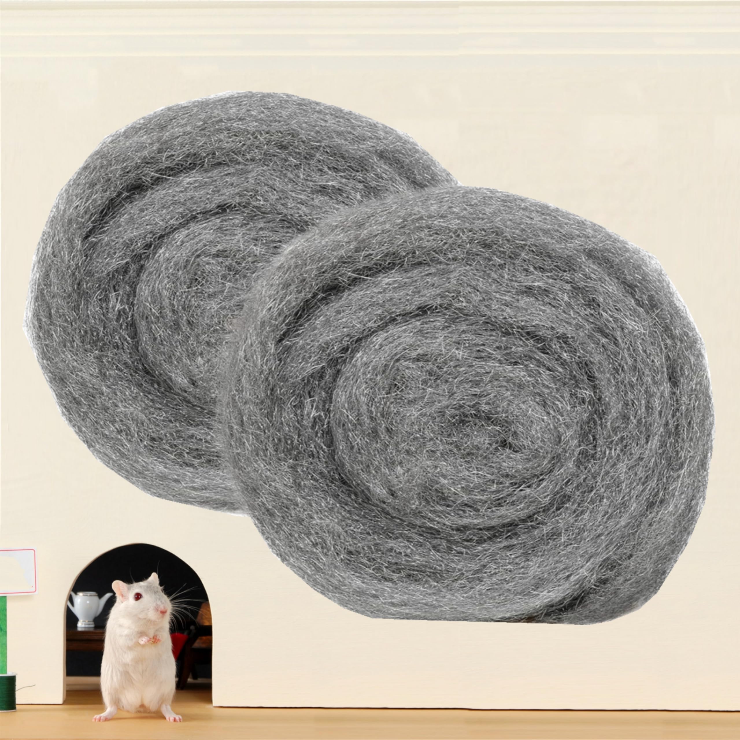 Snapklik.com : 32FT Steel Wool Roll, Antfees Steel Wool Fill Fabric ...
