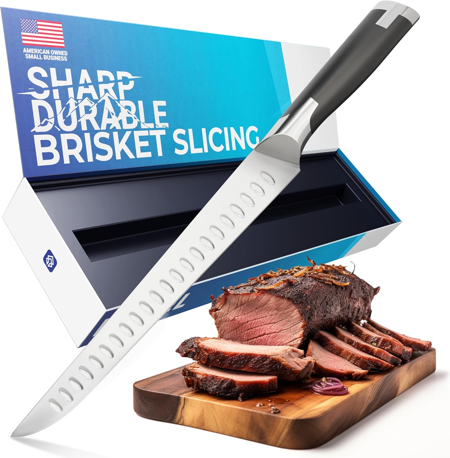 Amazon.com: FOXEL 10 Inch Brisket Carving Slicer Knife - German High ...