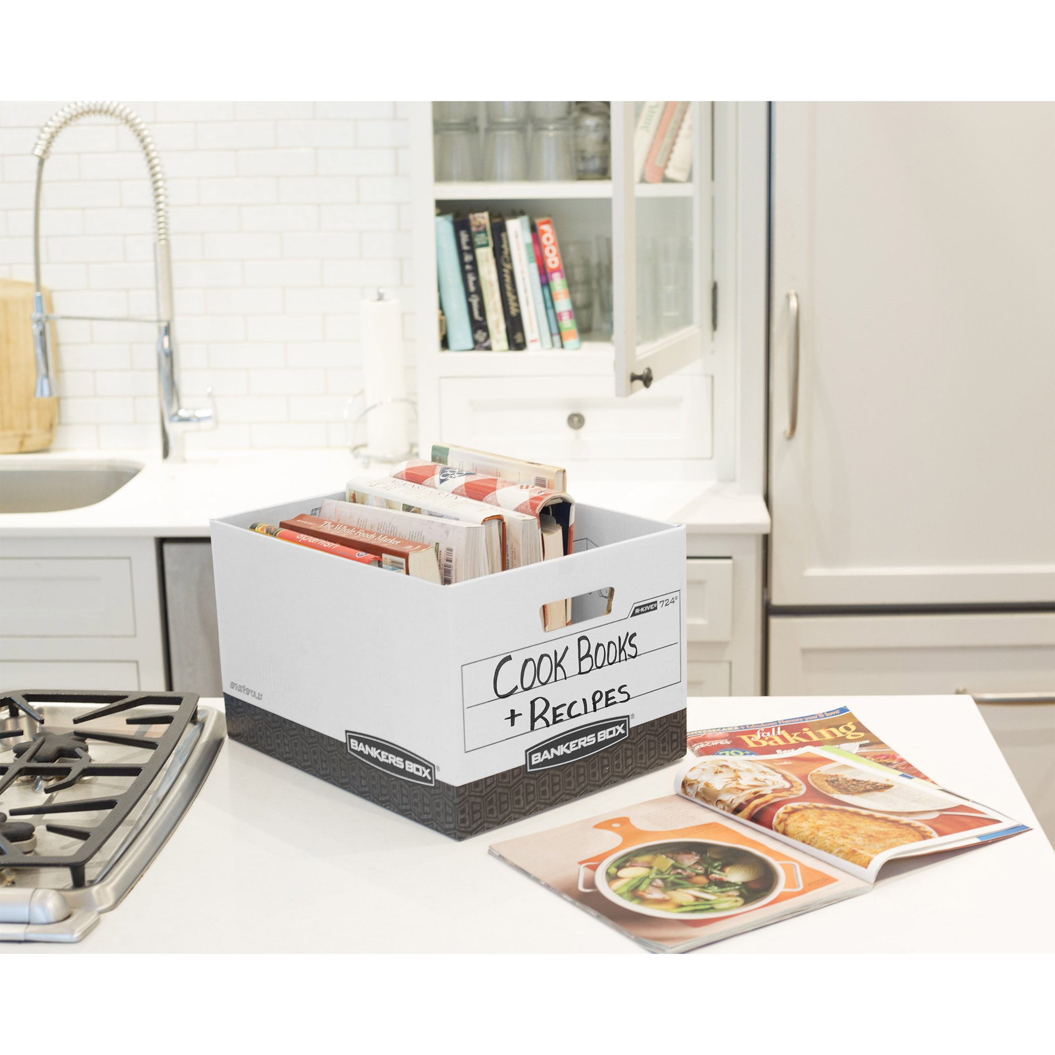 Bankers Box R-KIVE Heavy-Duty Storage Boxes, FastFod, Lift-Off Lid ...