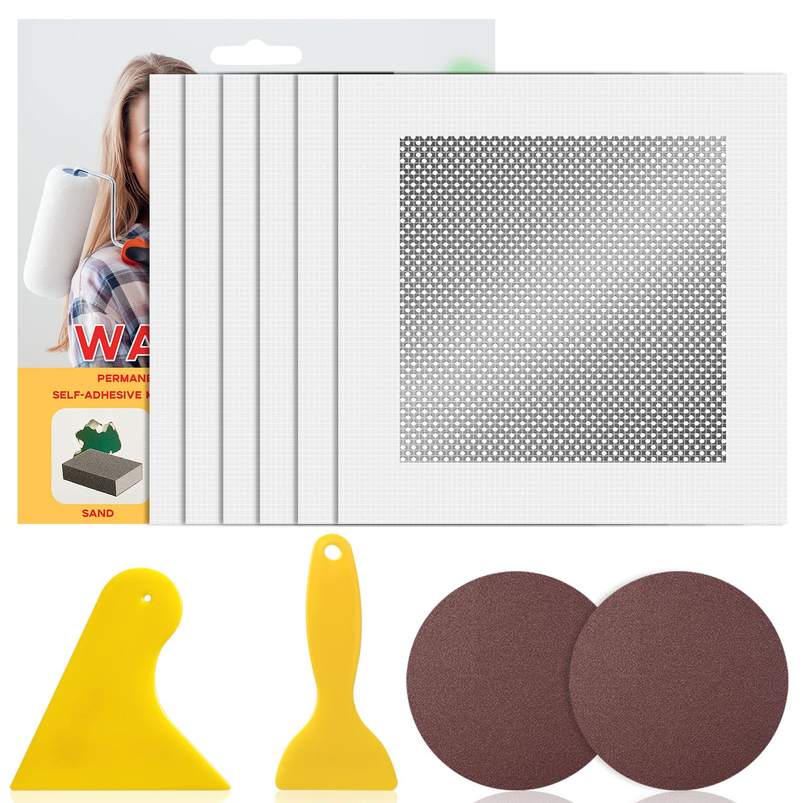 Snapklik.com : SIMOEFFI Wall Patch Repair Kit,Drywall Repair Kit Self ...