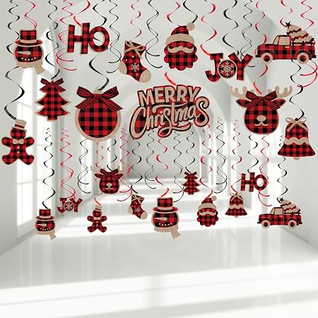 Hanging Swirl Decorations, 12 Rolls Gold Swirls Ceiling Party ...