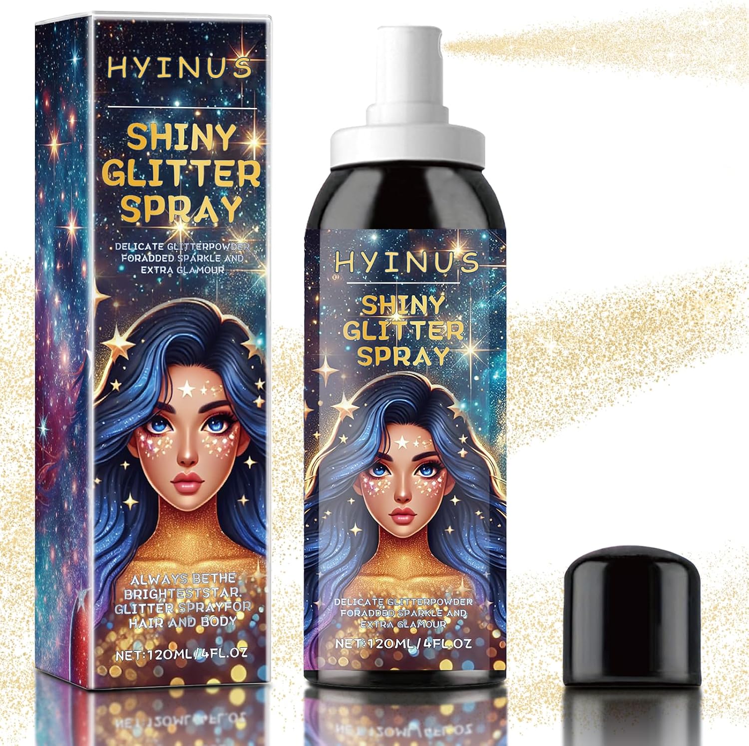 Amazon.com : Body Glitter Spray, Glitter Spray for Hair, Body & Clothes ...
