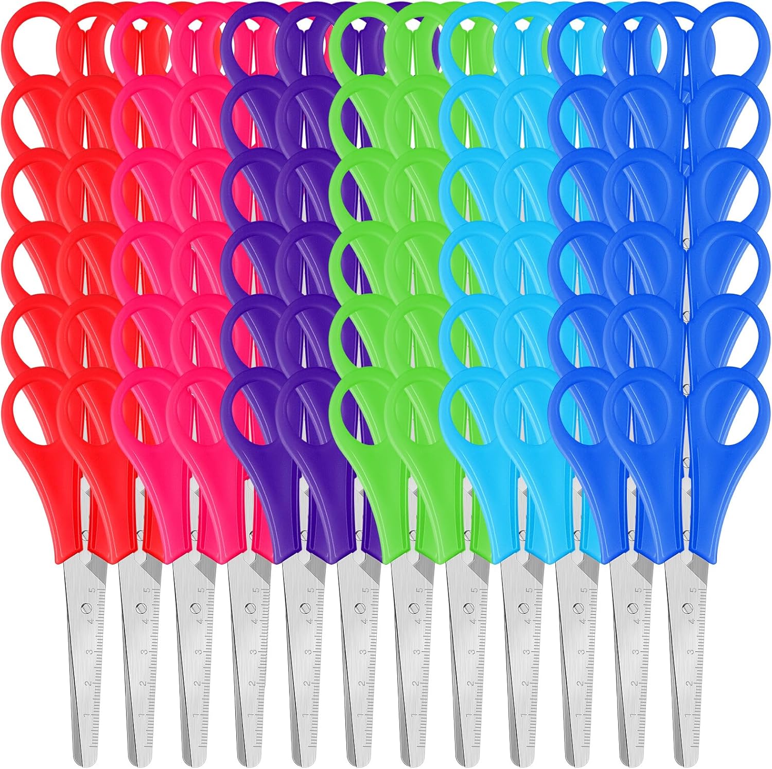 Amazon.com: Leriton Small Scissors Bulk for Kids, 5'' Safety Blunt Tip ...