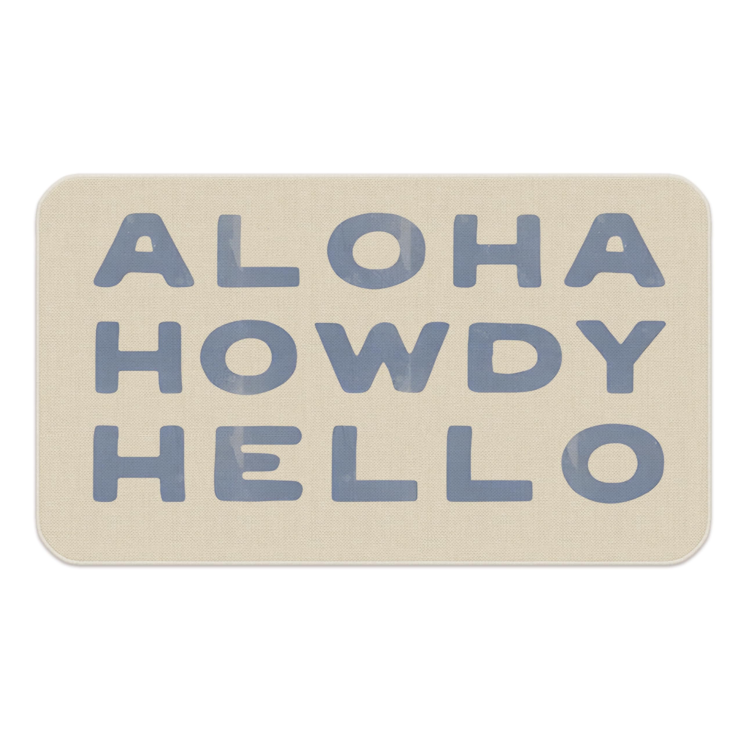 Amazon.com: Udinaz Beach Welcome Aloha Howdy Hello Front Door Mat ...