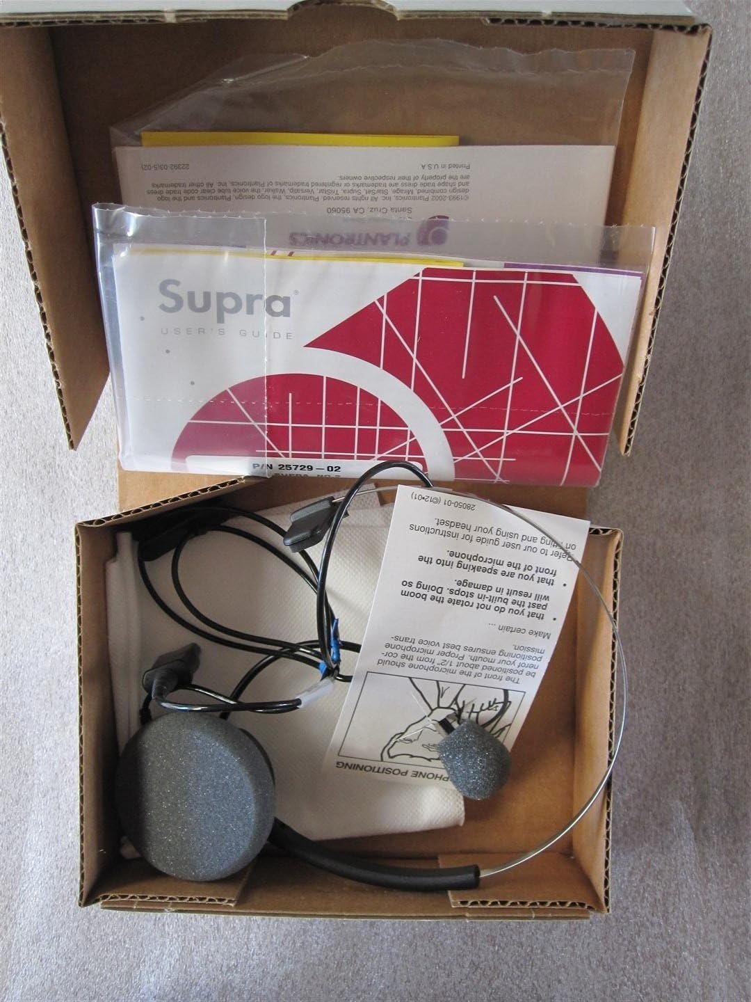 Plantronics Supra Monaural Headset with Noise Cancelling Microphone ...