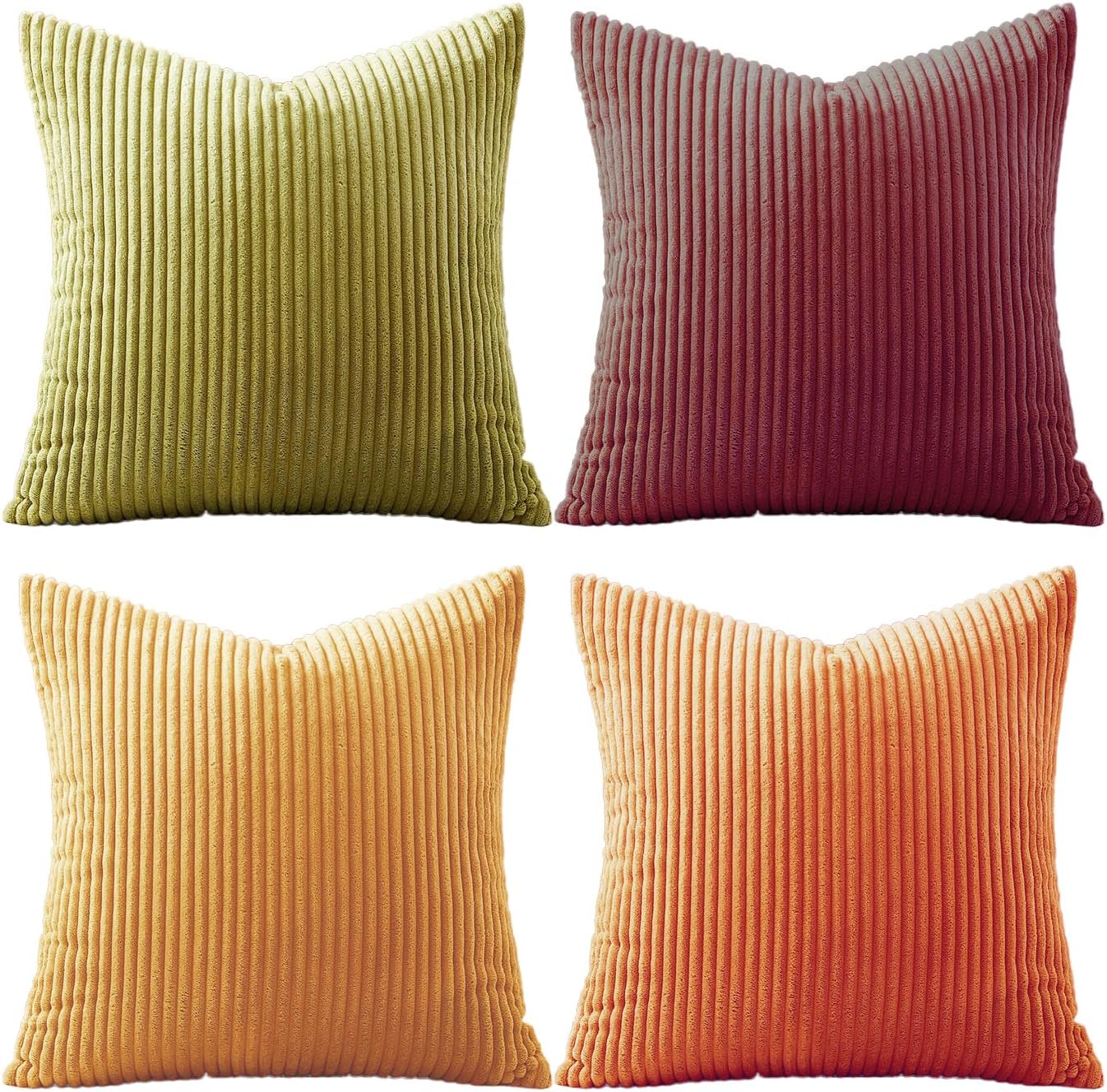 Amazon.com: RNTVIC Fall Decorative Throw Pillow Covers 18x18 Inch Set ...