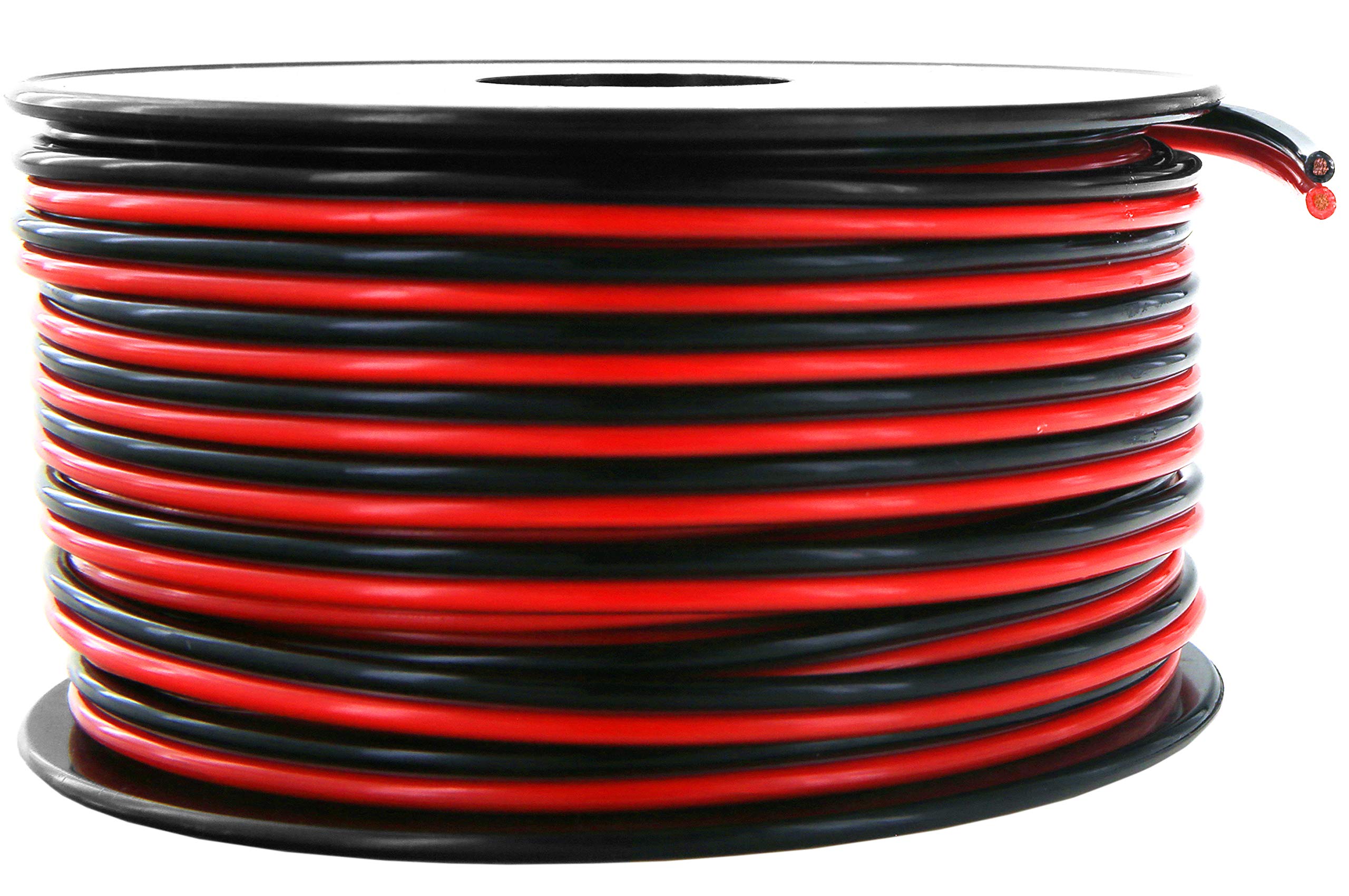 GS Power 18 AWG (American Wire Gauge) 100 FT Red & 100 FT Black Bonded ...