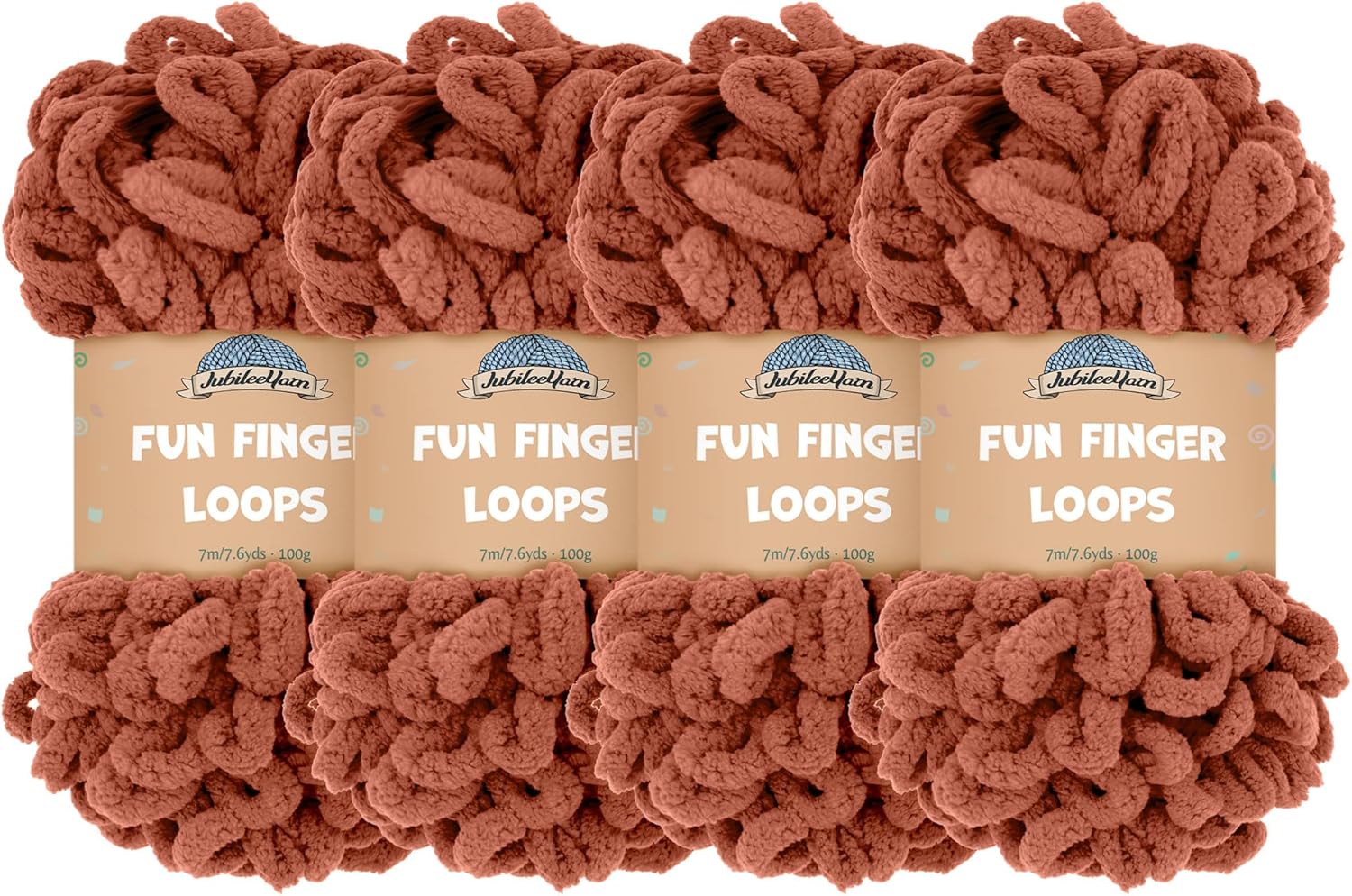Amazon.com: JubileeYarn Fun Finger Loops Yarn - Polyester Jumbo Loop ...