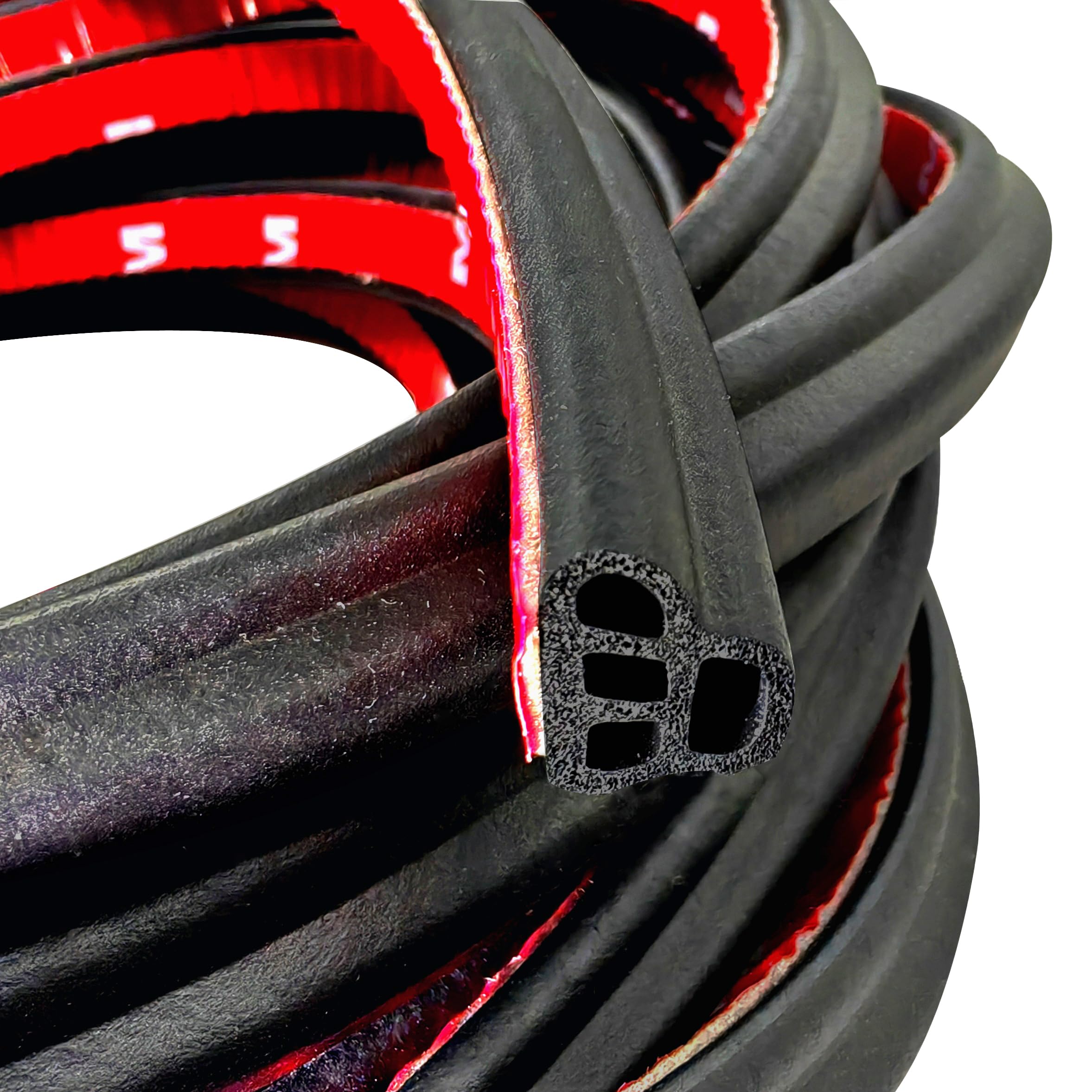 Amazon.com: 5M Car Door Seal Strip,Double Layer L Shape Automotive ...