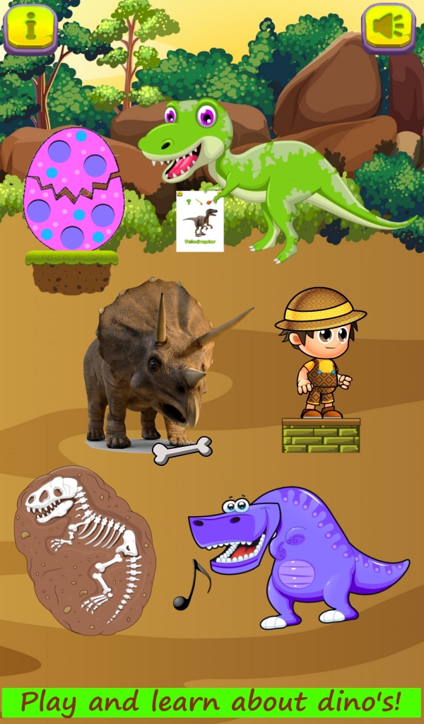 Dinosaur Games for Kids & Toddlers Ages 2 3 4 5 6+ FULL Version - App ...