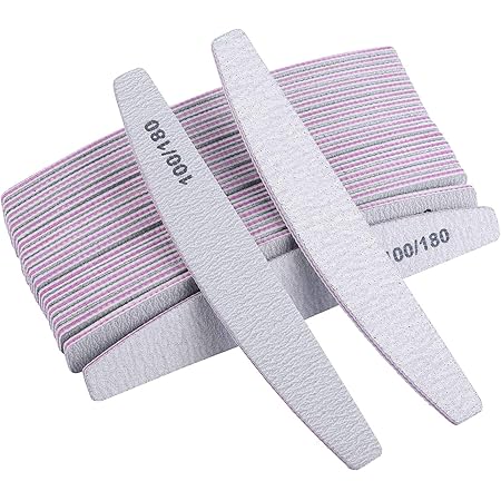 Amazon.com : 10 Pcs Rough Nail File 100/180 Grit, Heavy Duty Nail Files ...