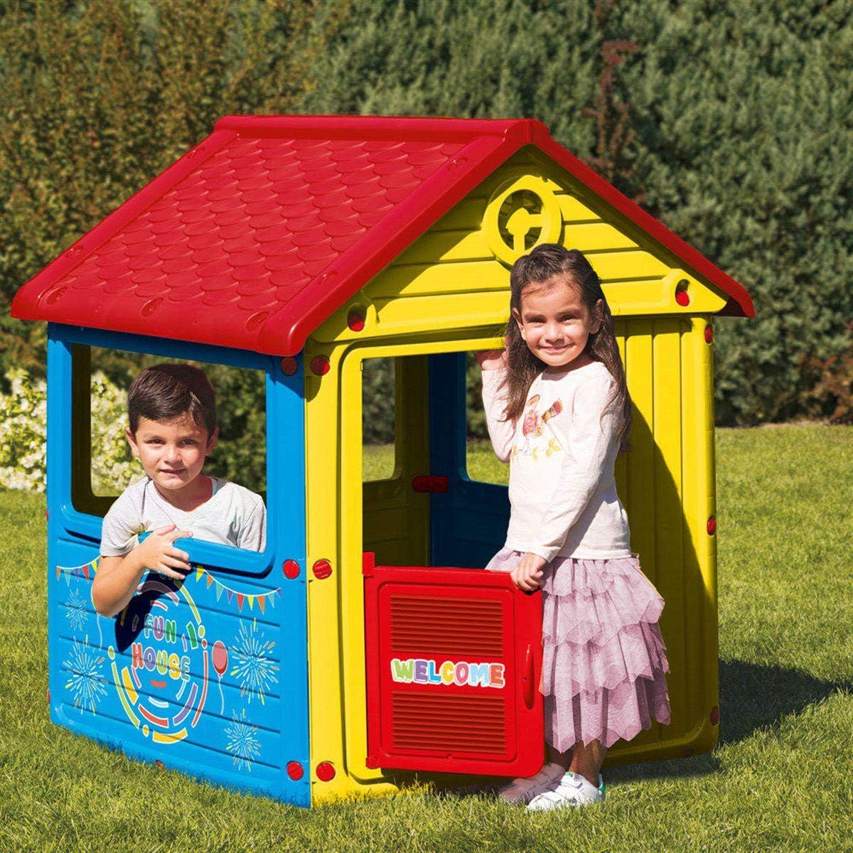 Amazon.com: DOLU : My First City Playhouse - Indoor & Outdoor Toy Home ...