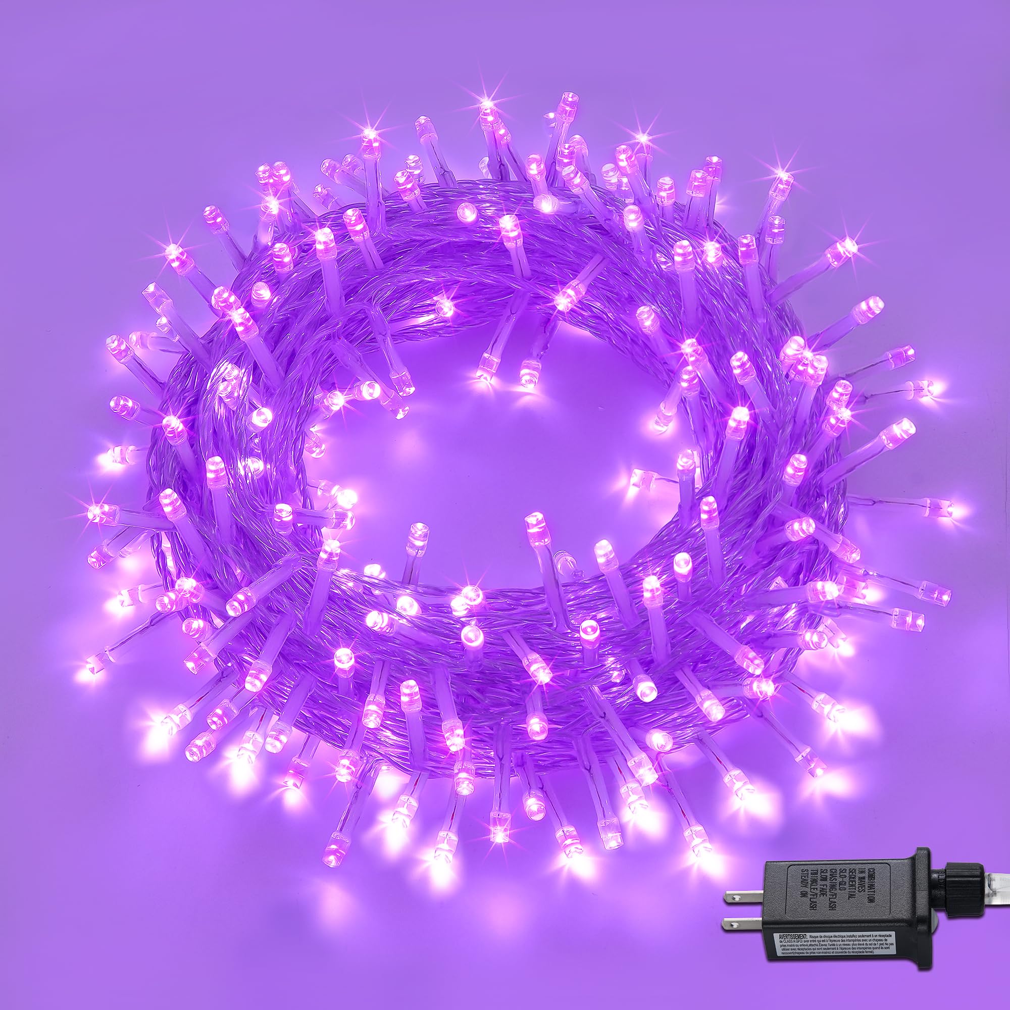Purple Christmas Lights Outdoor Waterproof - 200 Purple Christmas Tree ...