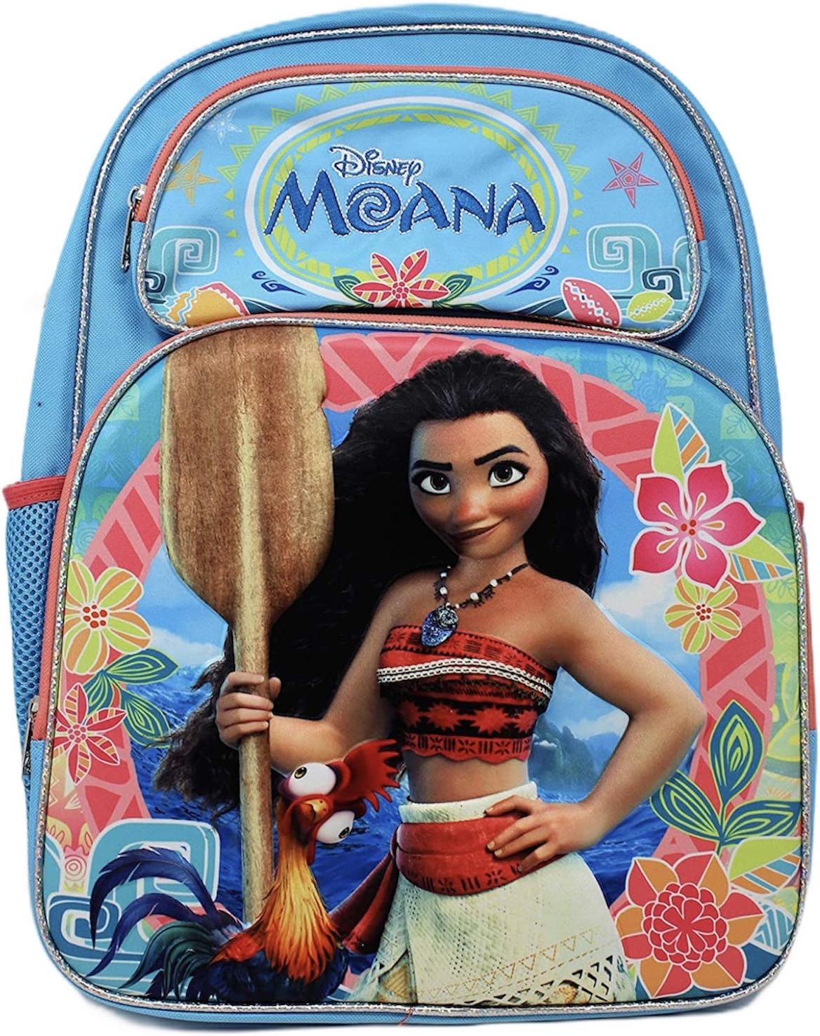 Disney Moana Deluxe Brightly Coloured 3D Moana & HEI HEI 17" Canvas ...
