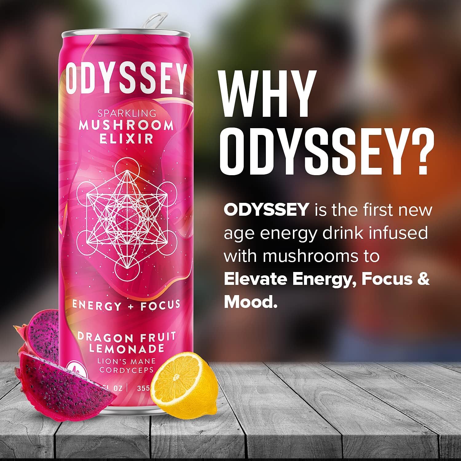ODYSSEY ELIXIR – Bebida energética de hongos – Melena de león y ...