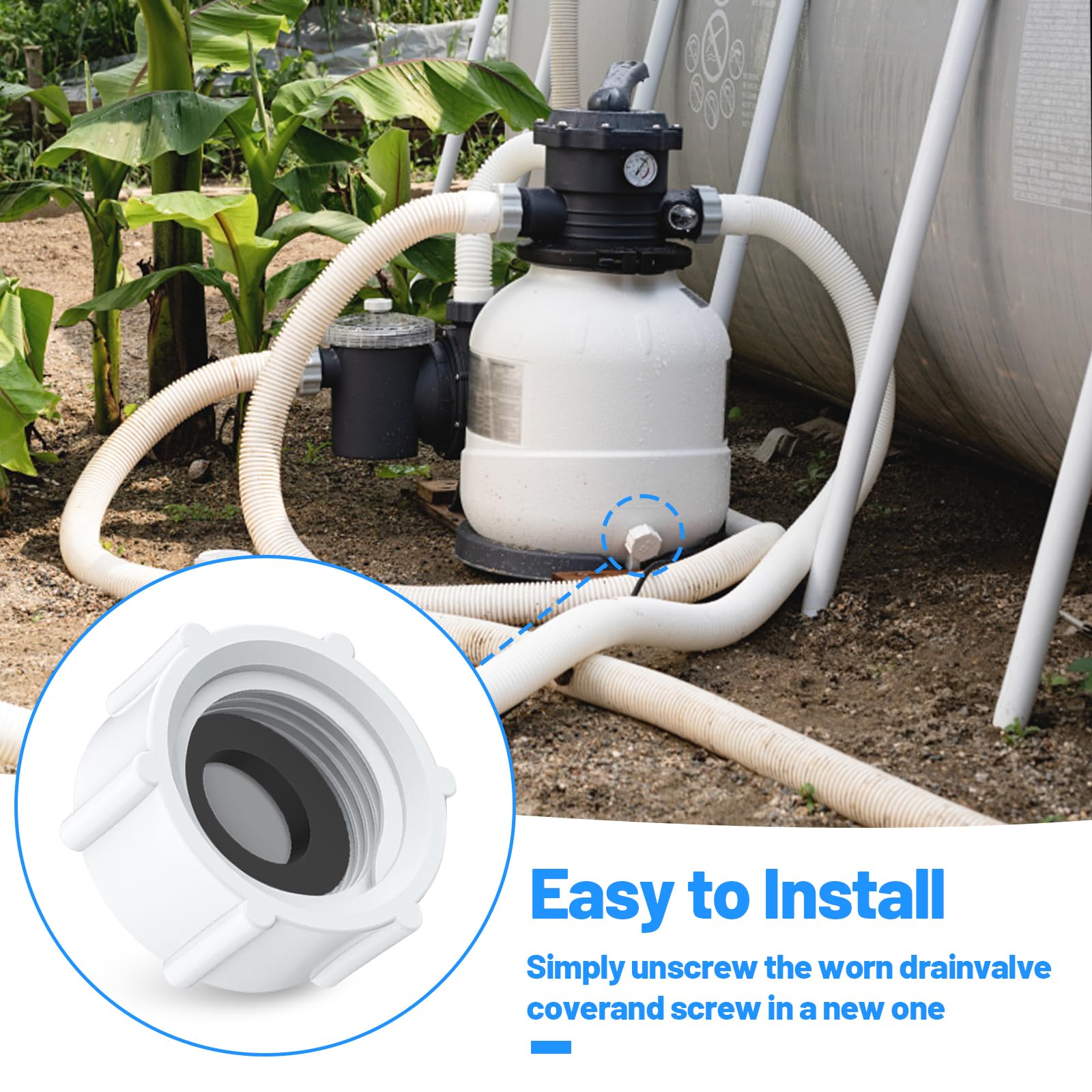 Snapklik.com : 11456 Pool Drain Valve Cap