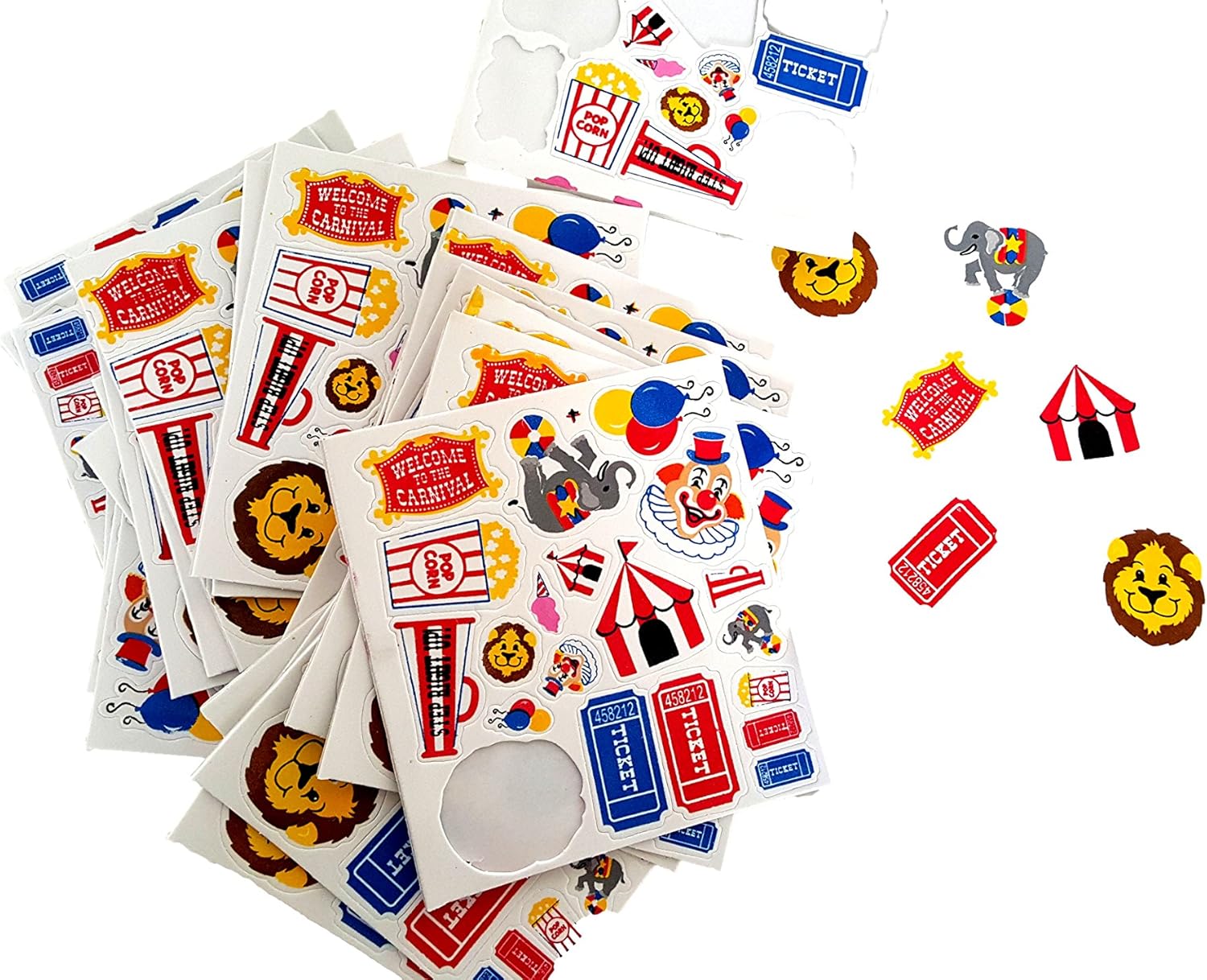 Amazon.com: Playscene' Self Adhesive Foam Carnival Themed Craft ...