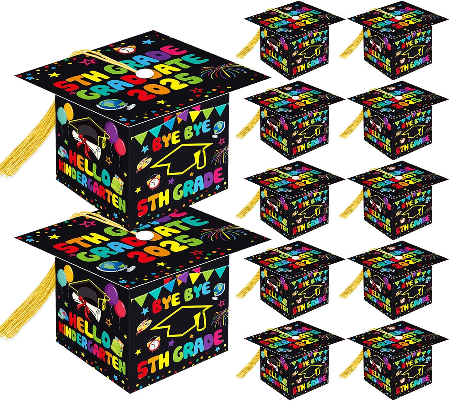 Amazon.com: 5th Grade Graduation Cap Gift Boxes for 5TH Grade ...