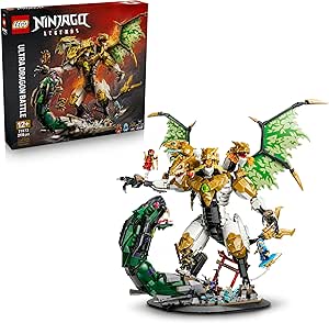 LEGO Ninjago Duel with the Ultra Dragon - Toy with 4-Head Action Figure ...