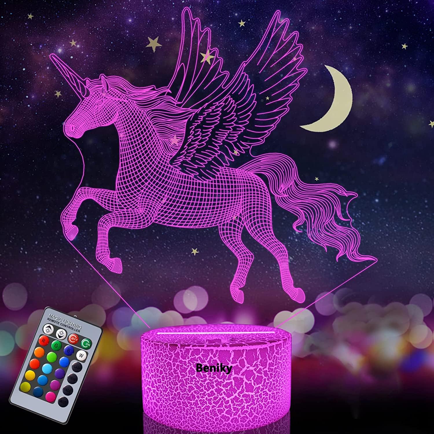 Unicorn Gift for Kids Toys, Unicorn Night Light for Kids, Unicorn 3D ...