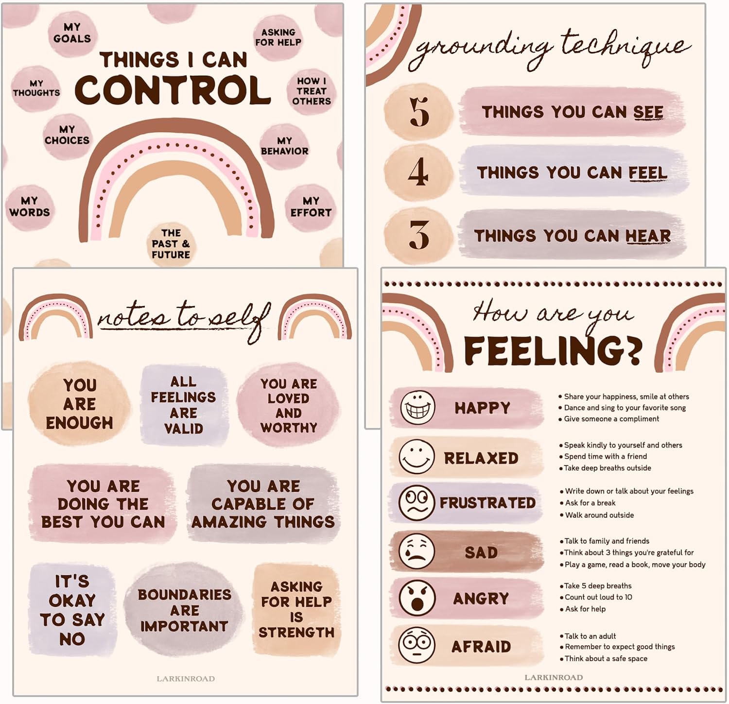 LARKINROAD Set of 4 Boho Classroom Decor Posters Australia | Ubuy