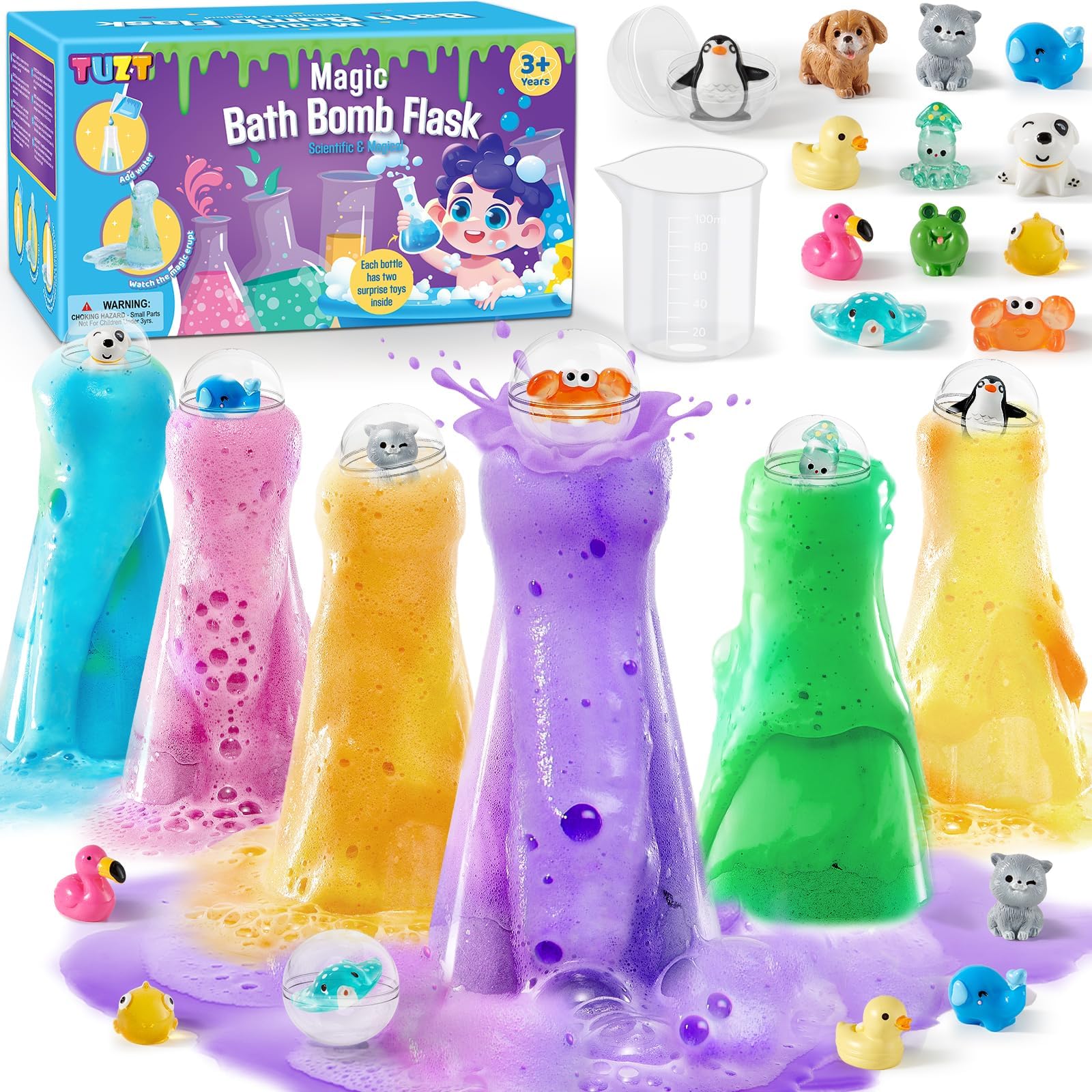 Amazon.com: Tub Works Super Goo Bath Slime 'Surprise' Bombs, 6 Pack ...