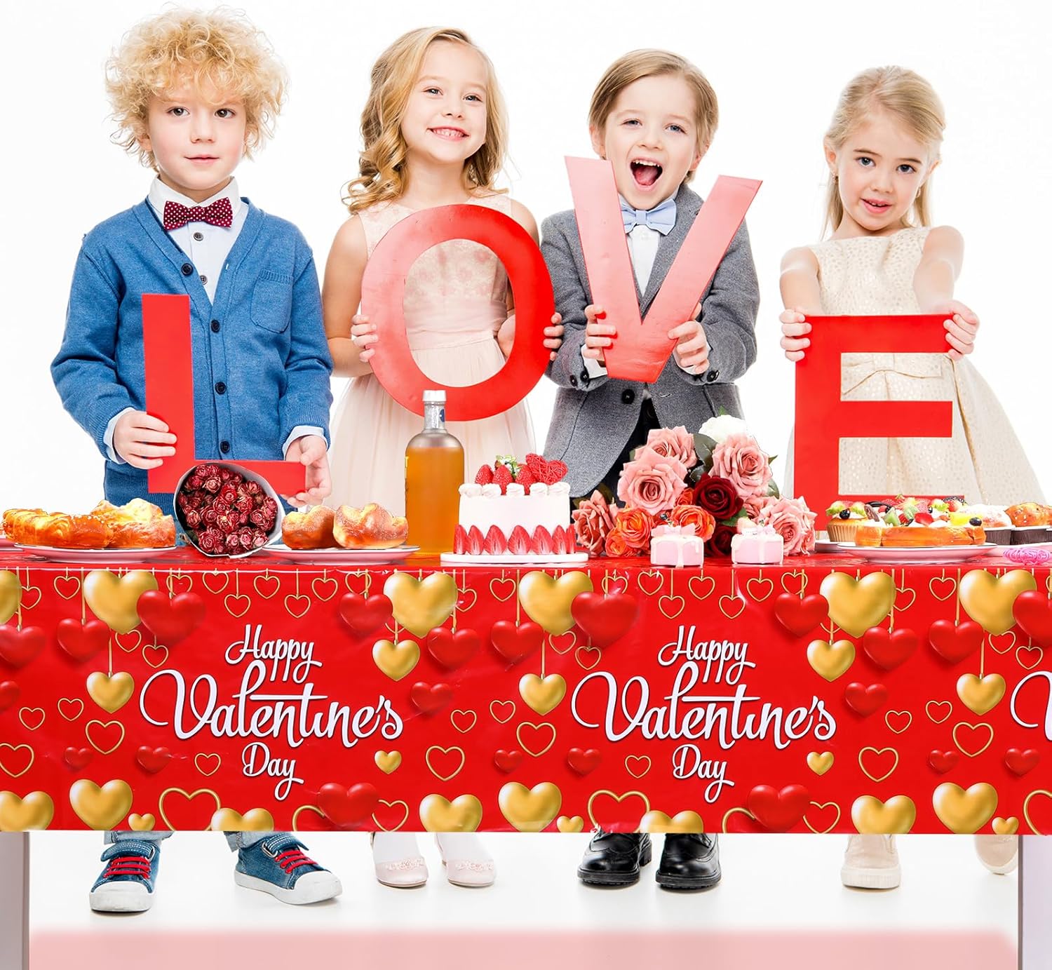 WovWeave 3 manteles de plástico para el día de San Valentín, para ...